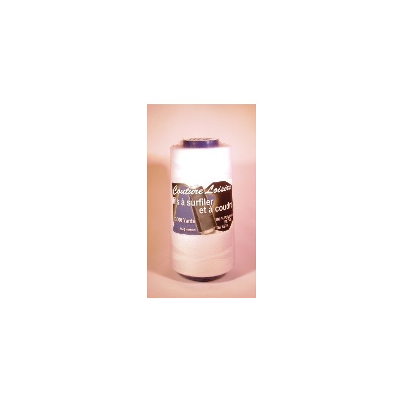 Cône 2743 m polyester blanc 6230-101 couture & surfilage